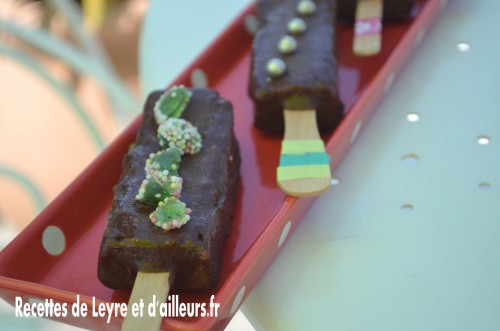 Mousse au café et brownie en esquimau au chocolat - Ça a Leyre bon