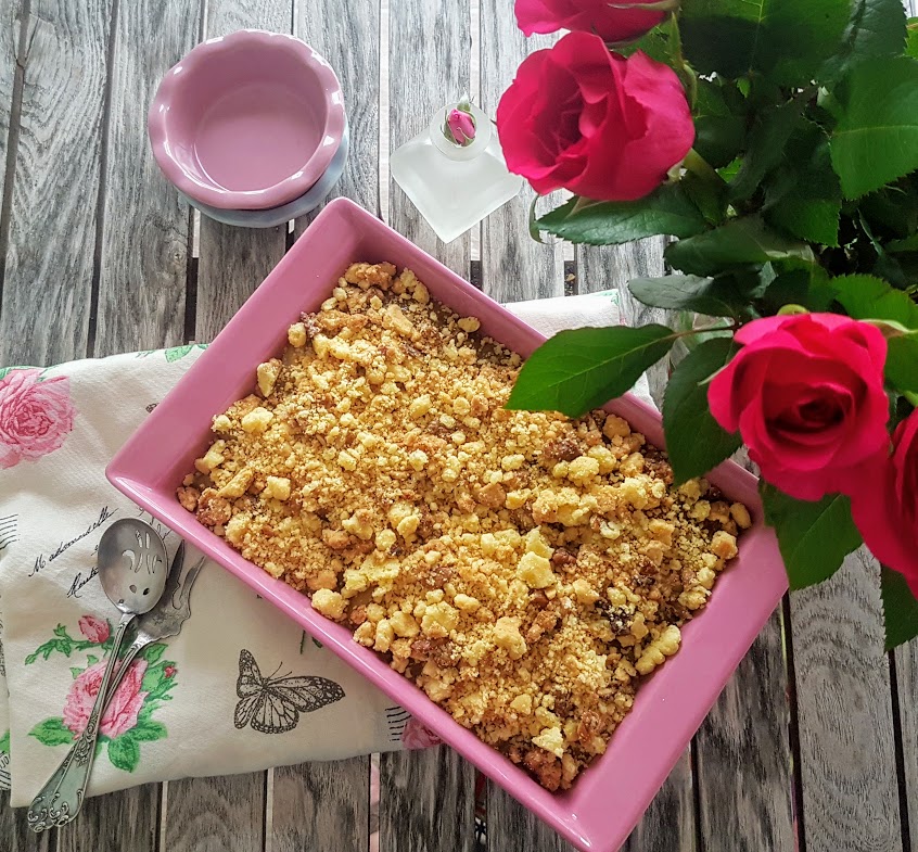 Crumble aux noix et fruits en bocaux - Ça a Leyre bon