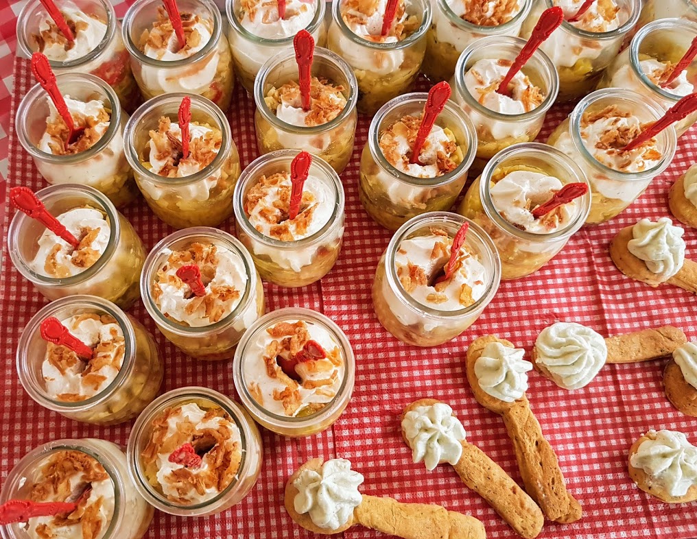 Verrine salée pour buffet, risoni-poulet et sa chantilly - Ça a Leyre bon