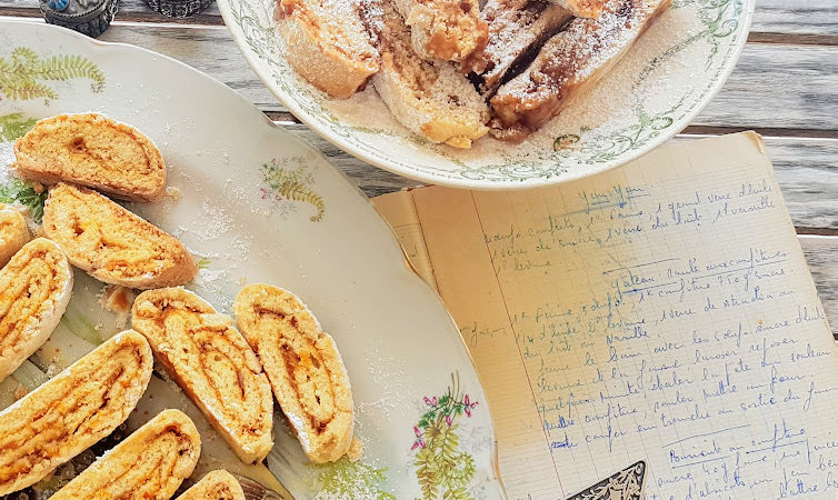 Biscuit roulé à la gelée de coing, biscoutou bil maajoun - Ça a Leyre bon