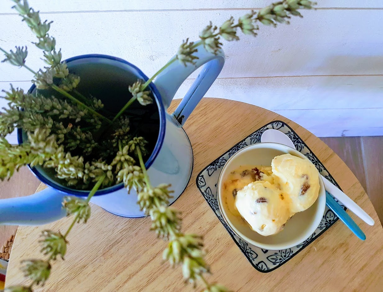 Glace rhum raisins au rhum - Ça a Leyre bon
