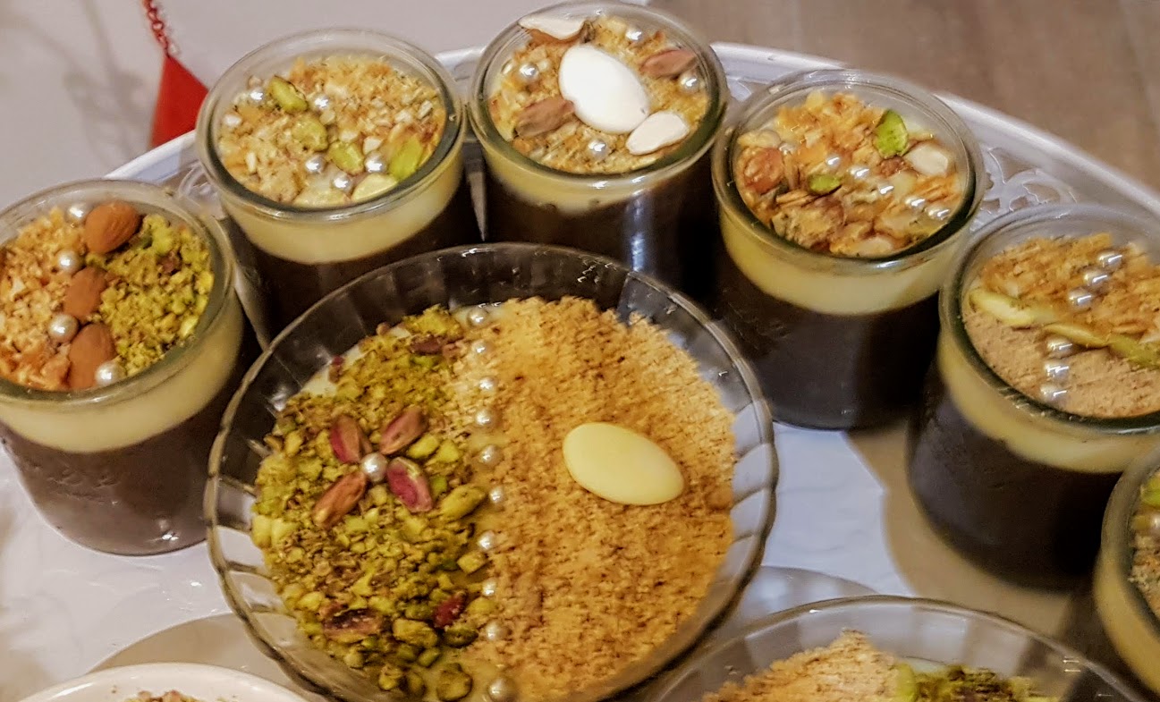 Assida zgougou, crème aux graines de pin d'alep - Ça a Leyre bon