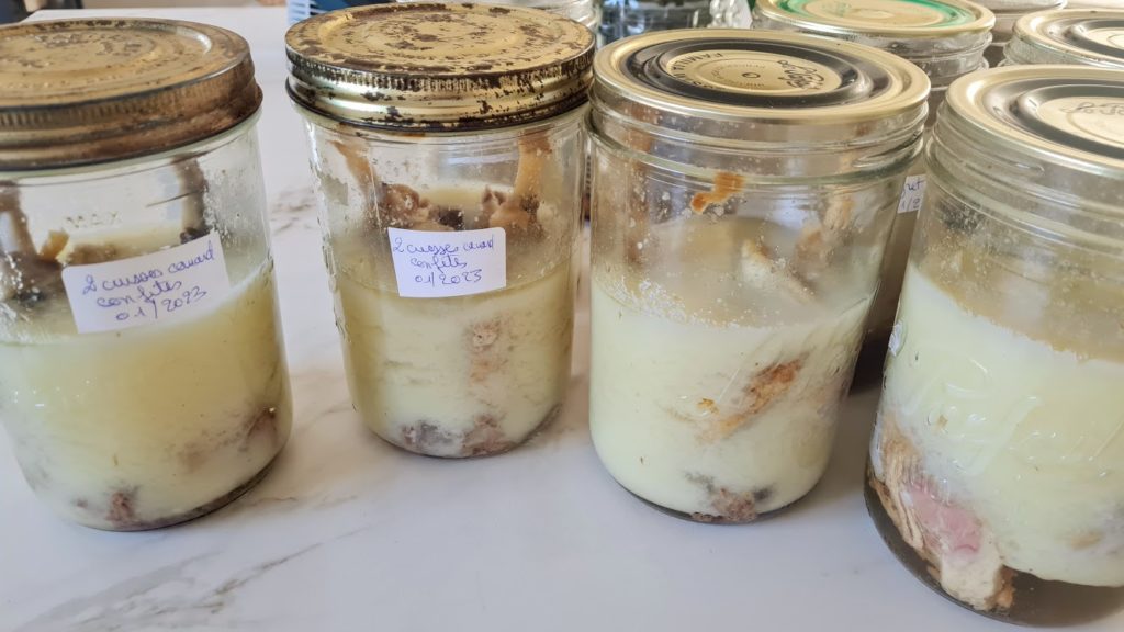 Confit de canard en conserve, recette, stérilisation - Ça a Leyre bon